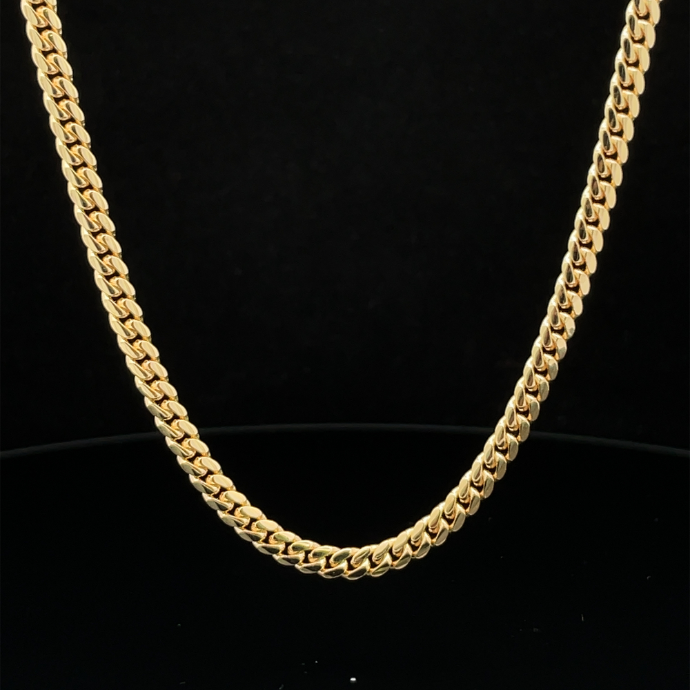 18k Solid Cuban Chain 16" | Walt's Pawn & Jewelry Buyer