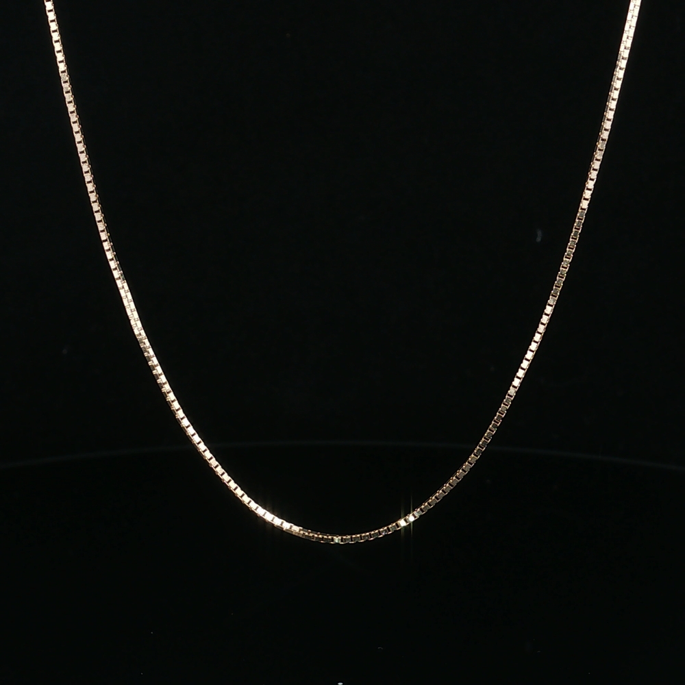 10k Box Chain 18" 0.7mm | Walt's Pawn & Jewelry Buyer