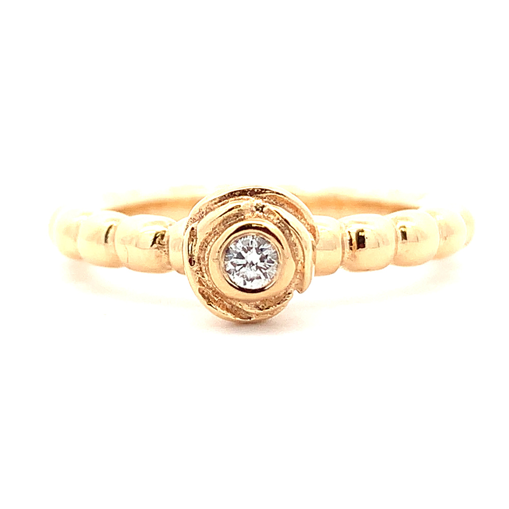 Gorgeous 14k And Diamond Pandora Solitaire Ring | Walt's Pawn & Jewelry ...