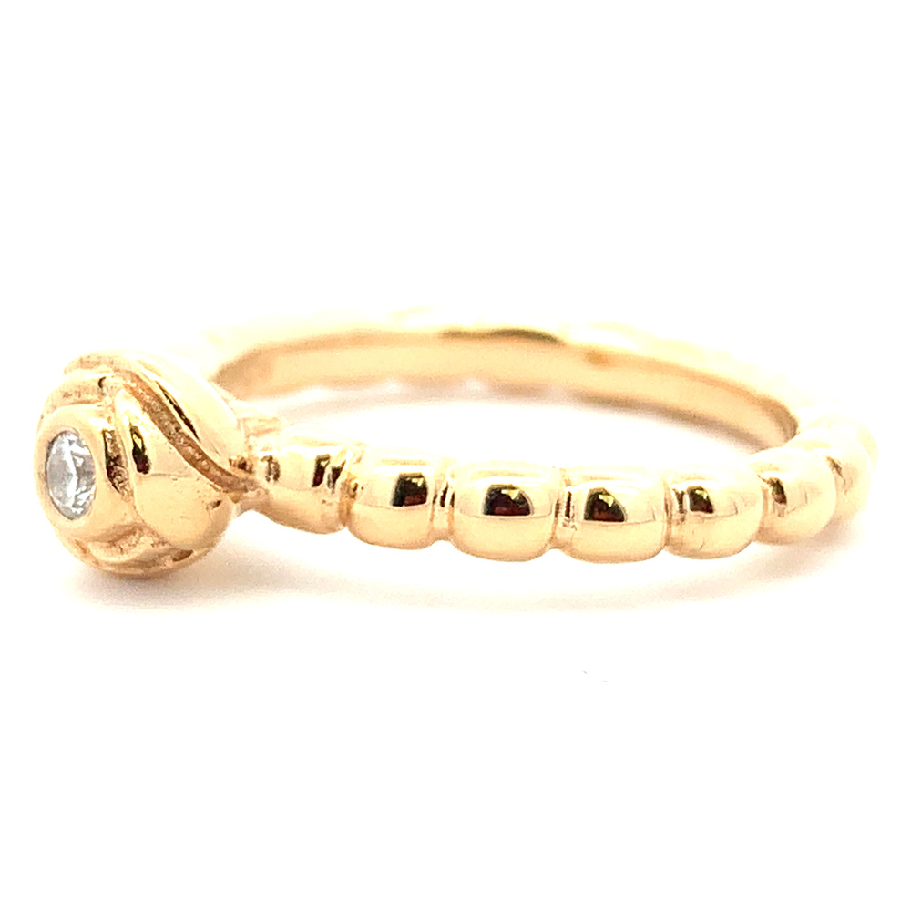 Gorgeous 14k And Diamond Pandora Solitaire Ring | Walt's Pawn & Jewelry ...