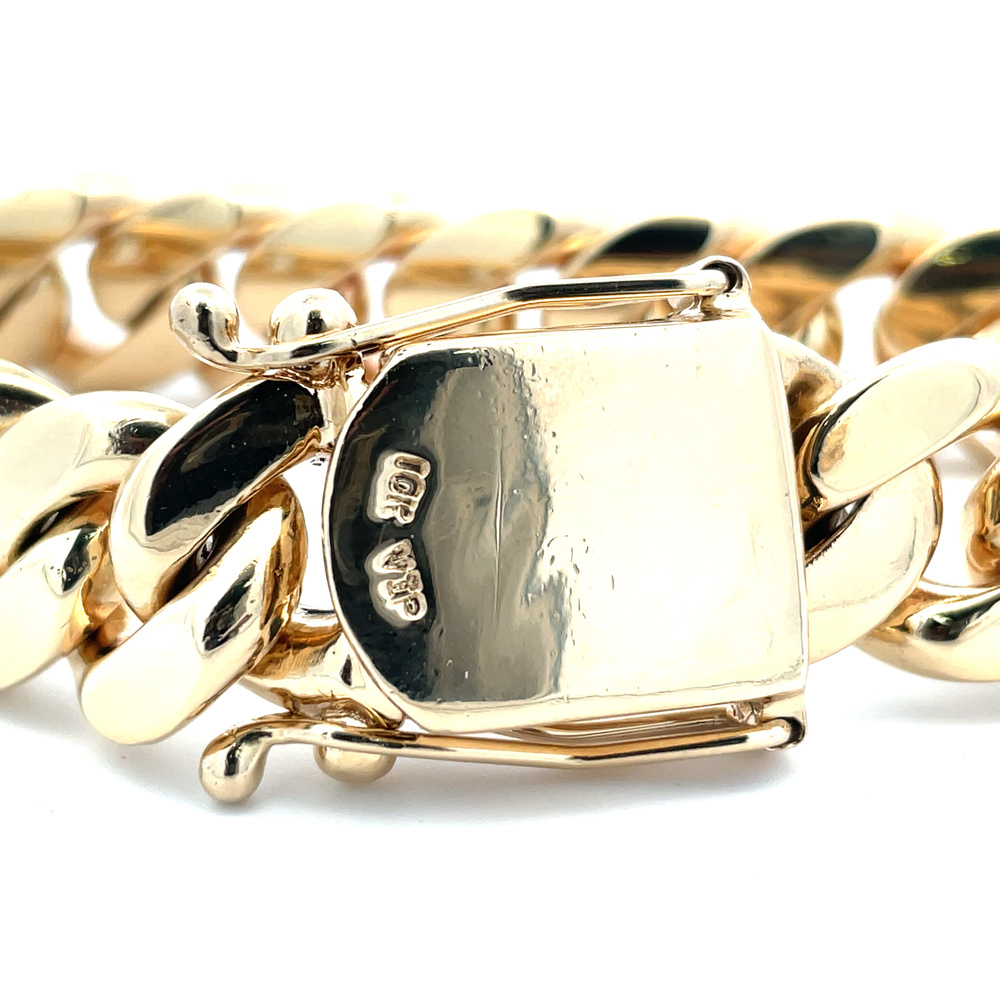 10k Solid Cuban Bracelet 144.7g | Walt's Pawn & Jewelry Buyer