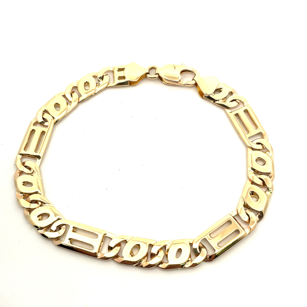 14k Fancy Mariner Bracelet 23.9g | Walt's Pawn & Jewelry Buyer