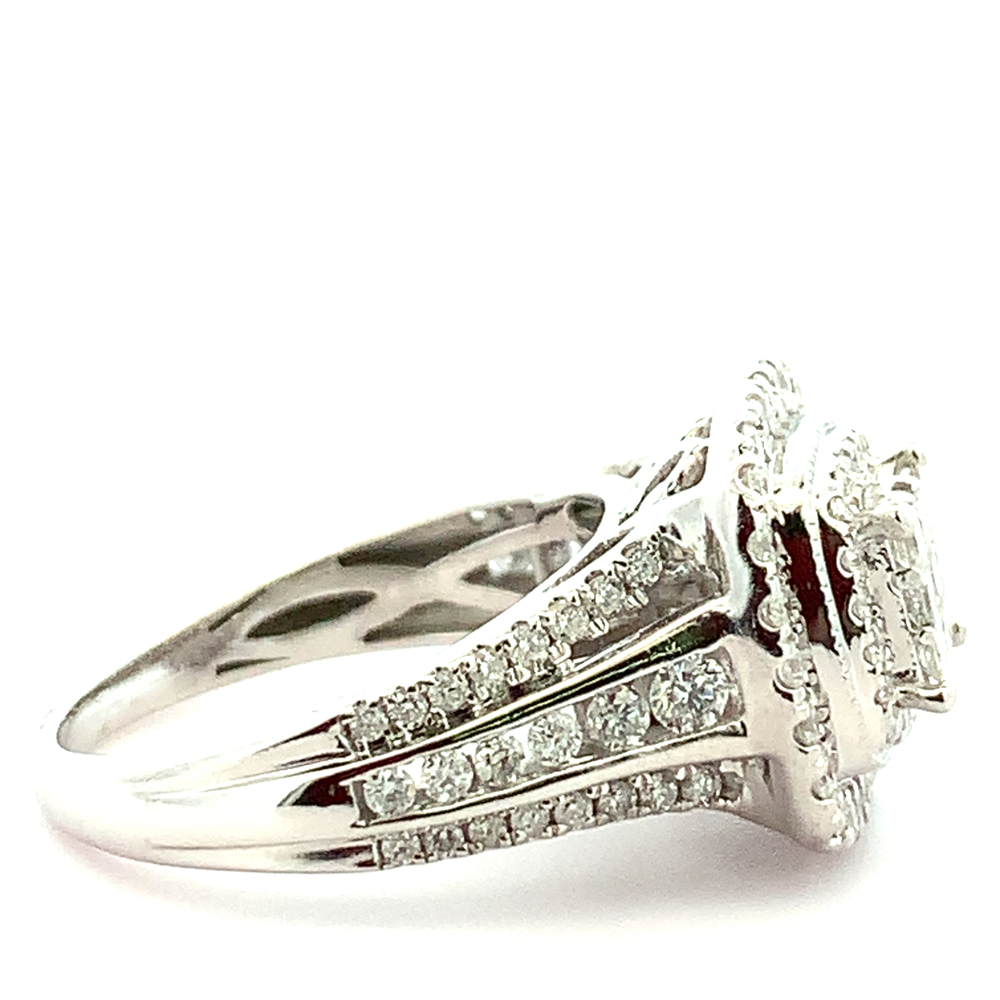 10k Diamond Princess Cluster Bridal Ring 1.00tdw | Walt's Pawn ...